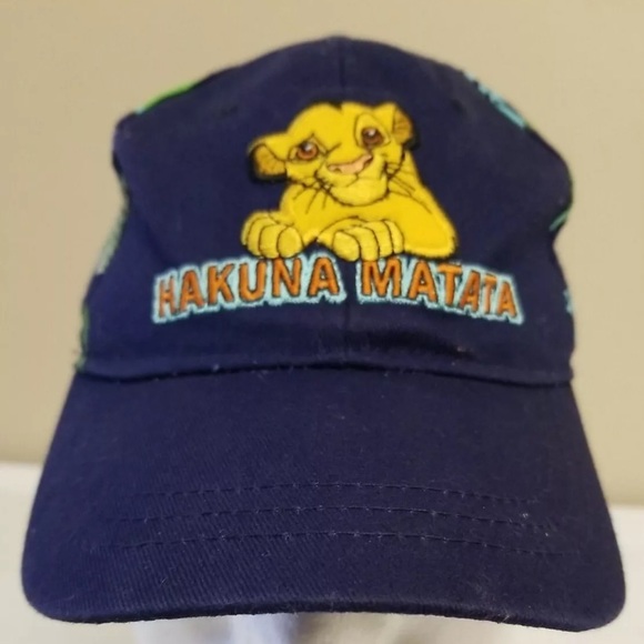 Disney | Accessories | Vintage Lion King Kids Simba Hakuna Matata Hat ...